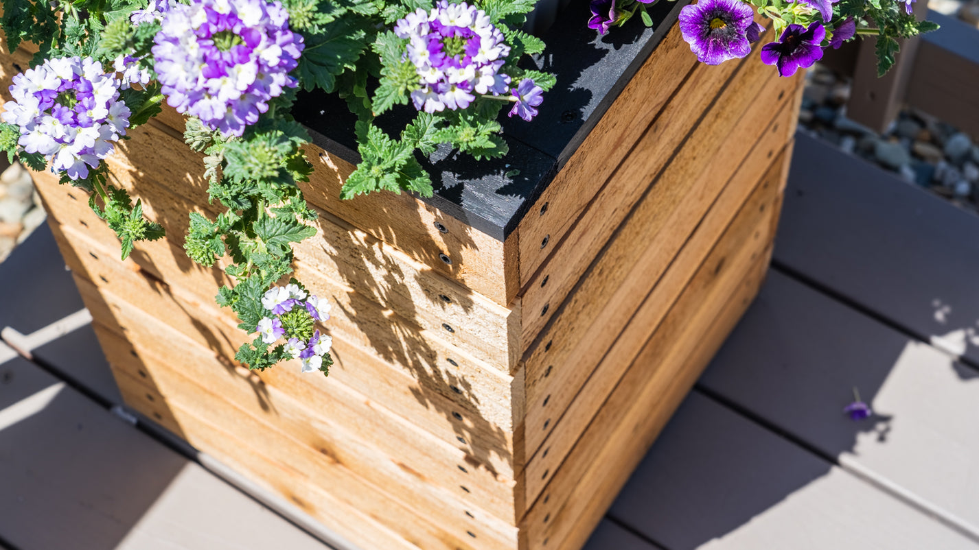 Modern Style Slat Planter Box PLANS – Inspire Woodcraft